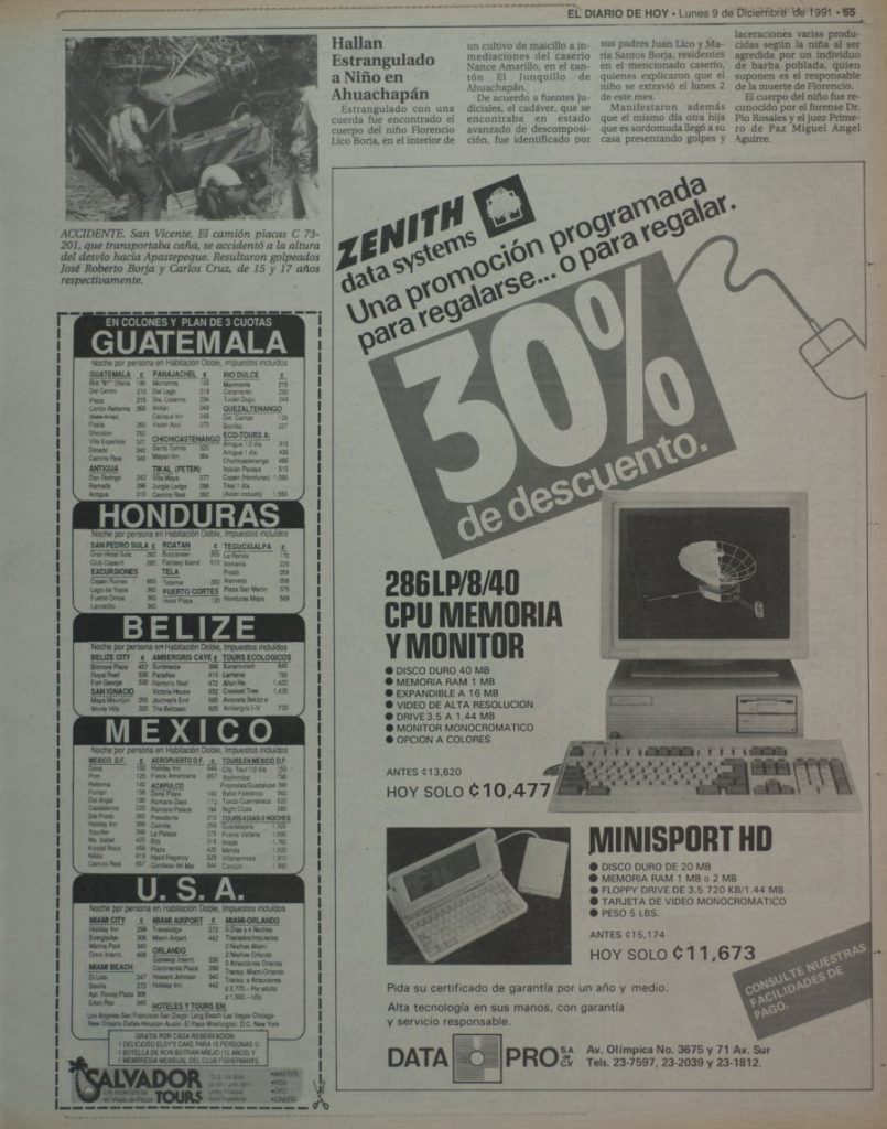 FOTOS: Las primeras computadoras que llegaron a El Salvador en los años ...