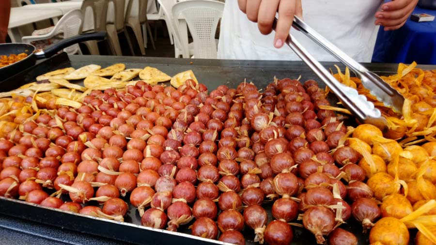 Delicios platillos en el Festival del Chorizo en Cojutepeque ...