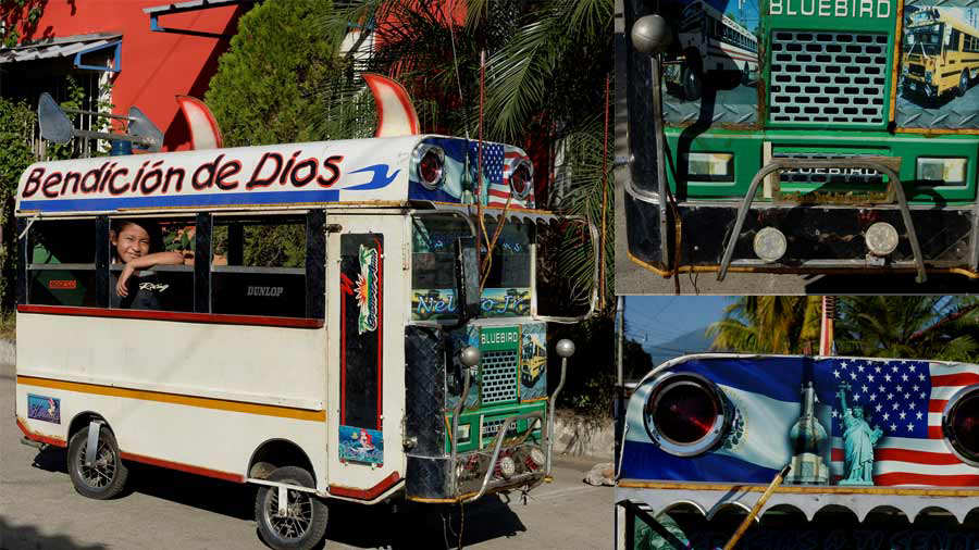 Una ingeniosa pareja diseñó un “busito alegre” que recorre las calles ...