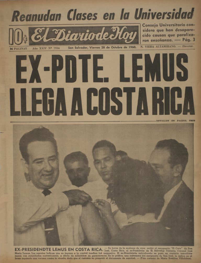 José María Lemus, el presidente de la República derrocado hace 59 años ...