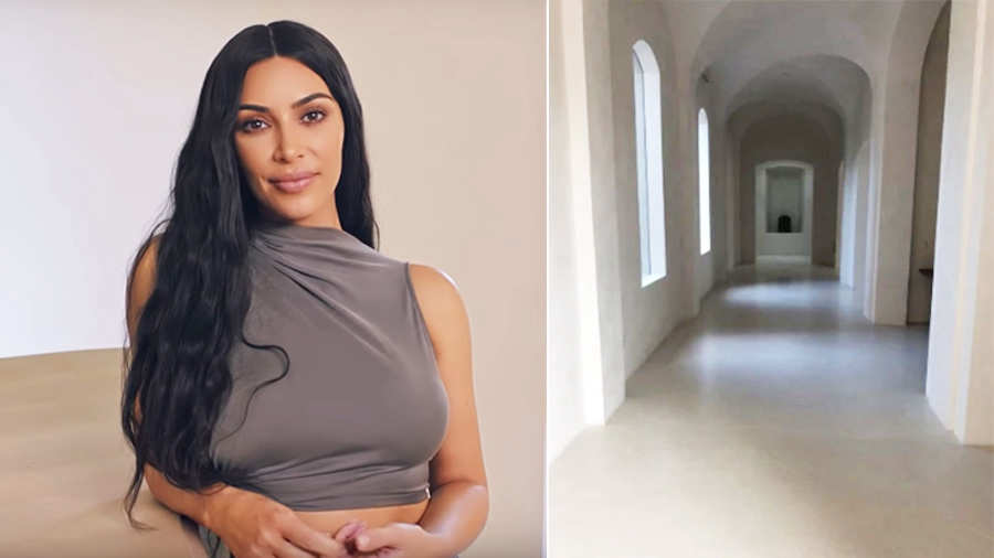 La tétrica mansión de Kim Kardashian que es comparada con un monasterio ...