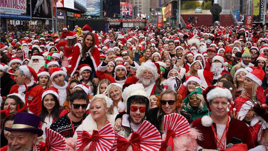 Divertidas imágenes de la 61 Convención de Santas en Nueva York ...