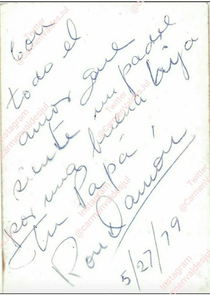 FOTO: Qué dice el autógrafo "más importante" que Don Ramón escribió ...