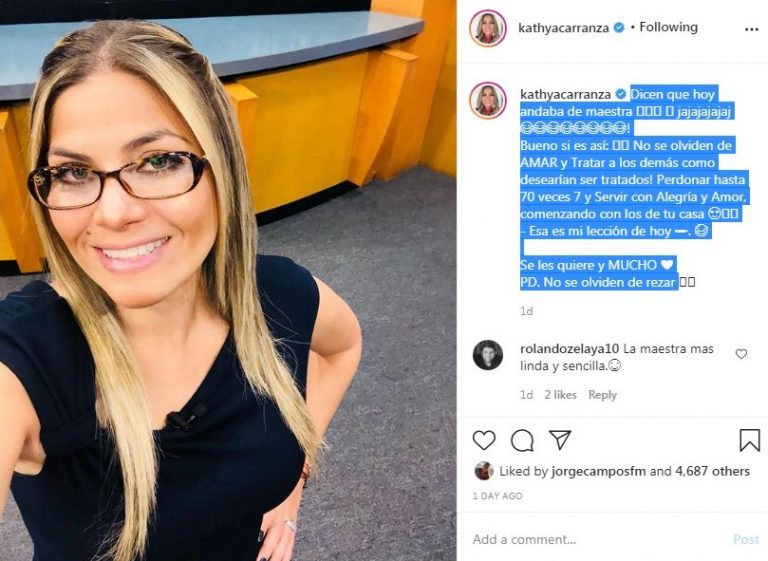 "No olviden perdonar hasta 70 veces 7". Kathya Carranza comparte una ...