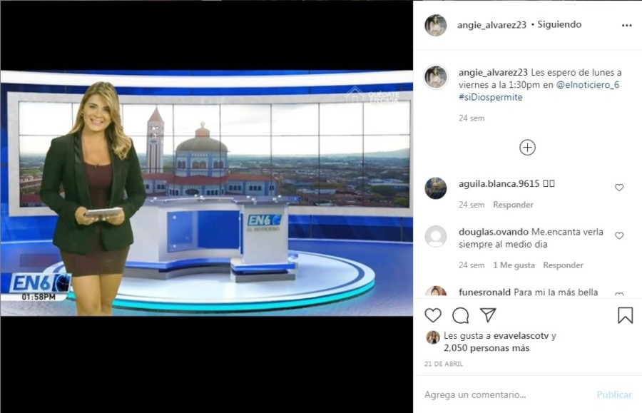 El primer tiktok de Angie Álvarez revela quién es detrás de las cámaras ...