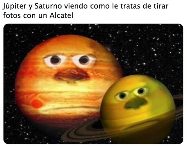 Divertidos memes por la alineación de los planetas Júpiter y Saturno ...