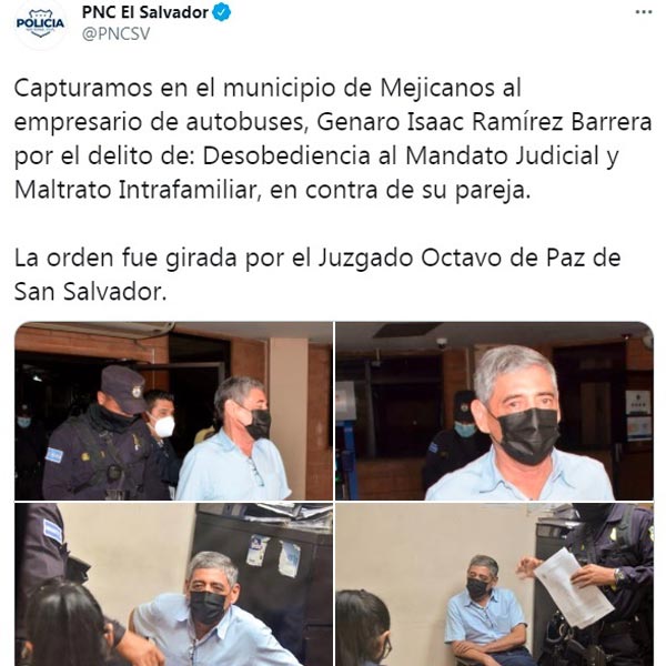 Empresario de buses, Genaro Ramírez, es capturado por violencia ...