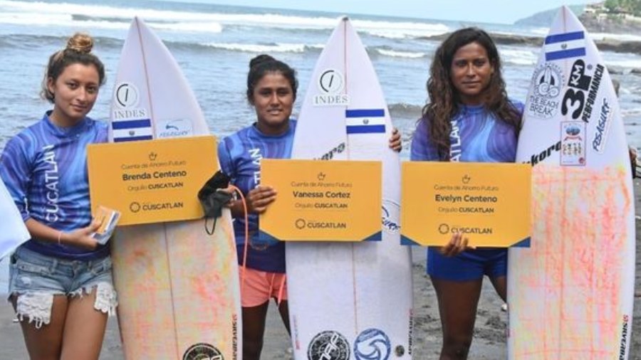 Tres surfistas salvadoreñas se suman al apoyo del banco Cuscatlán y ...