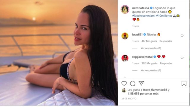 "Sin envidiar a nadie", Natti Natasha explota las redes al lucir su espectacular figura en traje ...