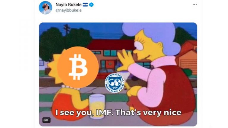 Bukele responde con un meme al FMI | Noticias de El Salvador ...