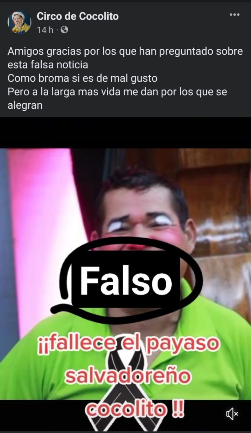 "Mucha gente se lo creyó": Cocolito ruega a internautas dejar de hacer ...