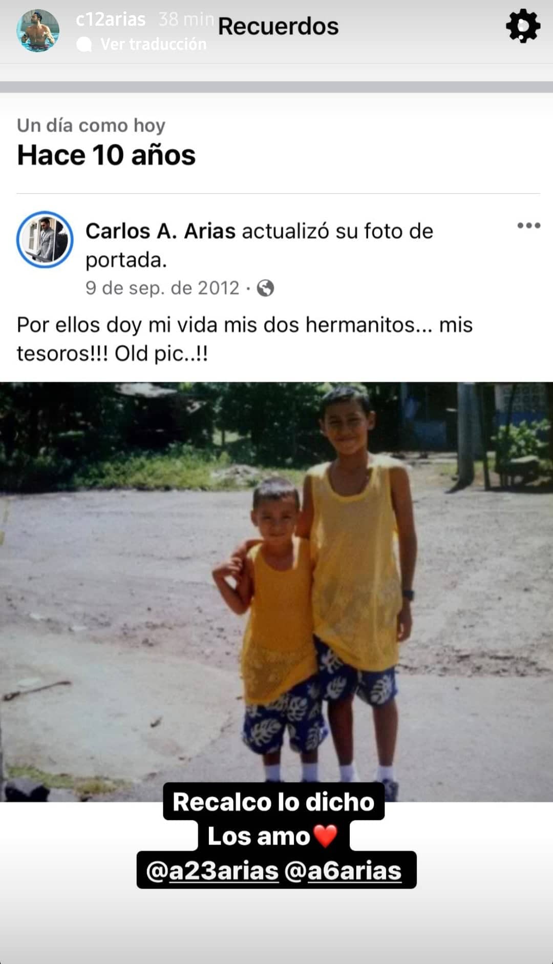 FOTO: ¿Te imaginas a los hermanos Arias cuando eran niños?
