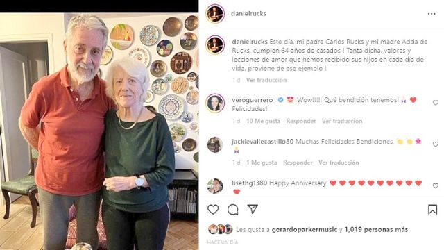 FOTO: Padres de Daniel Rucks cumplieron 64 años de casados - Noticias ...