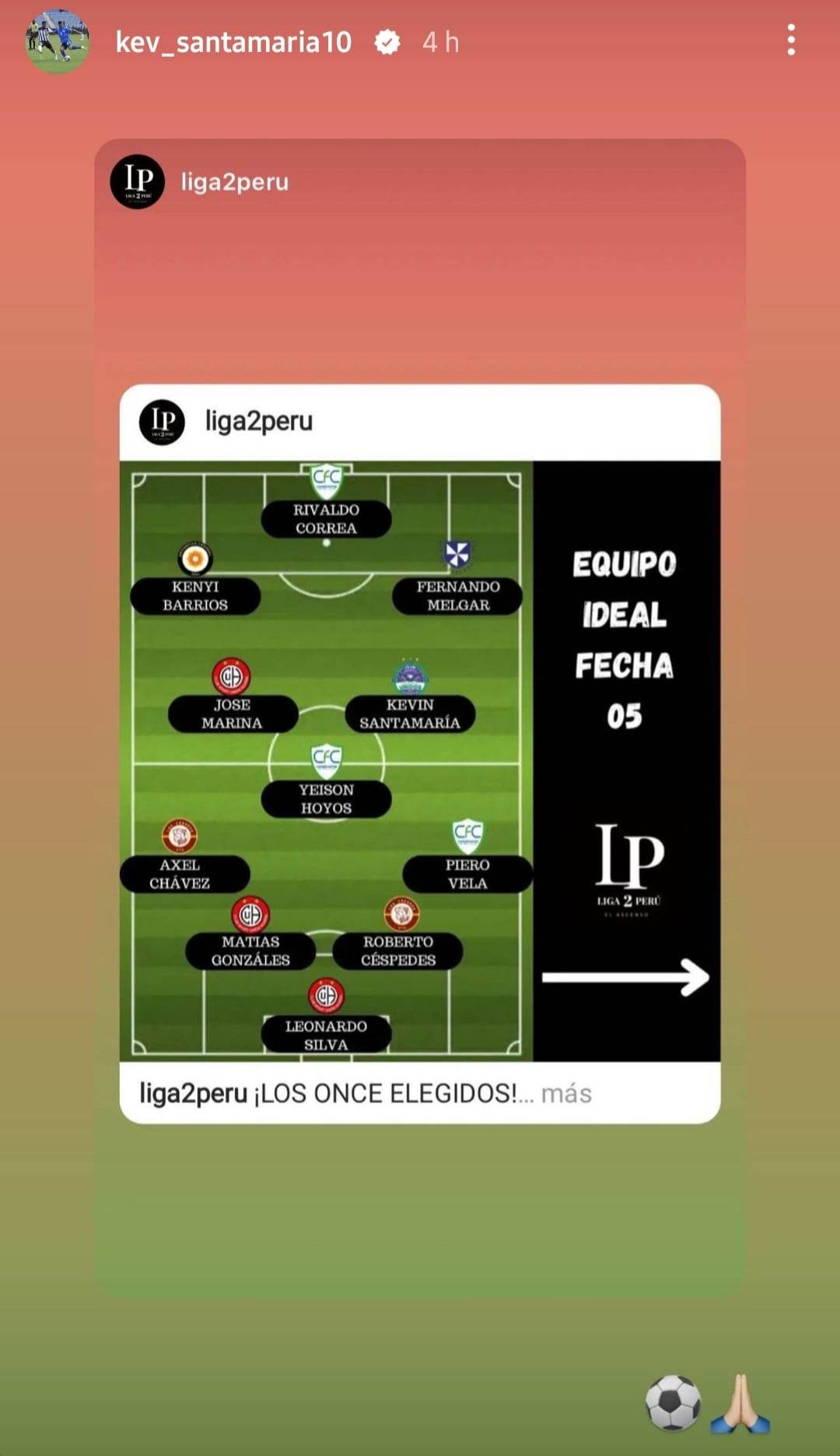 Kevin Santamaría como figura: doblete y equipo ideal en Perú - Noticias ...