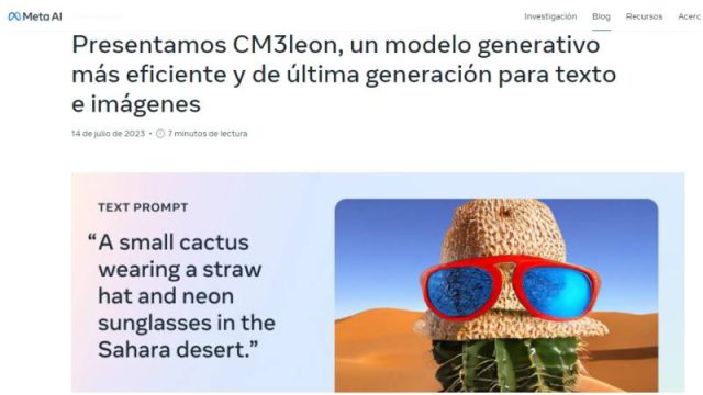 Conoce a CM3leon, herramienta de IA que presentó Meta - Noticias de El ...