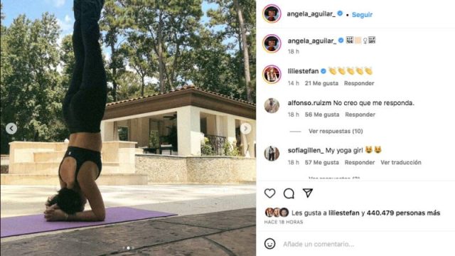 Ángela Aguilar presume impresionante postura de yoga - Noticias de El ...