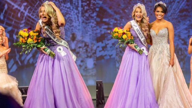 Joven es coronada Miss Nevada Teen USA y su eufórica celebración se ...