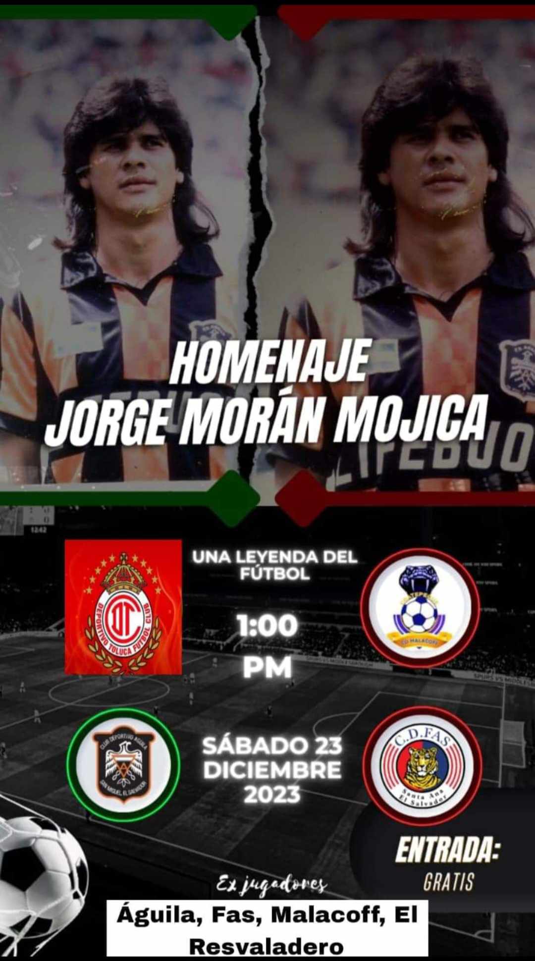 Habrá homenaje para exfigura del fútbol salvadoreño - Noticias de El Salvador