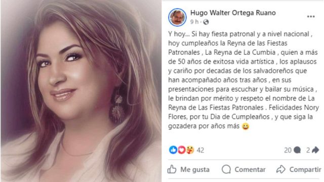 ¡Hoy Nory Flores está de cumpleaños! - Noticias de El Salvador