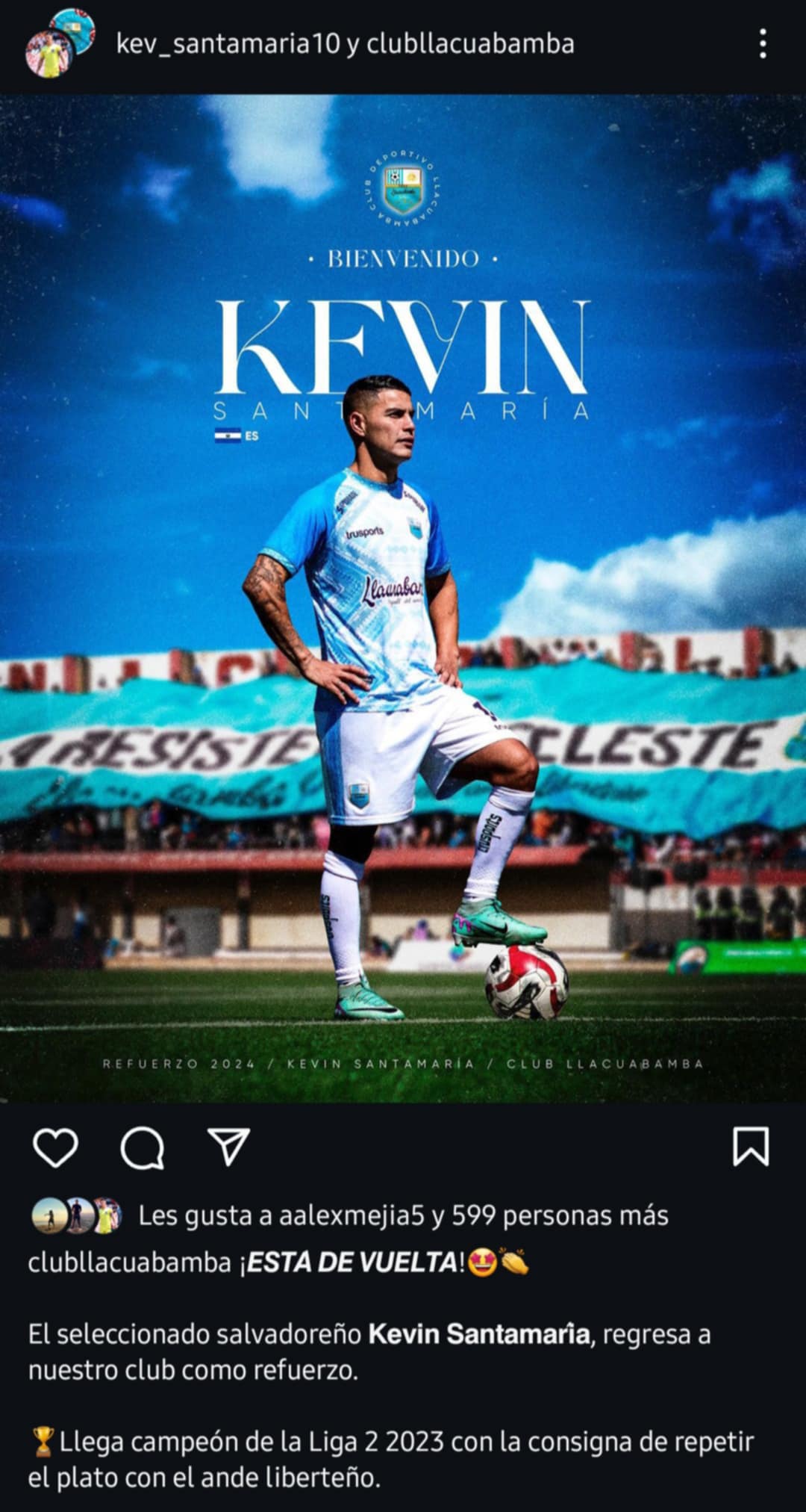 Kevin Santamaría fichó por otro equipo en Perú