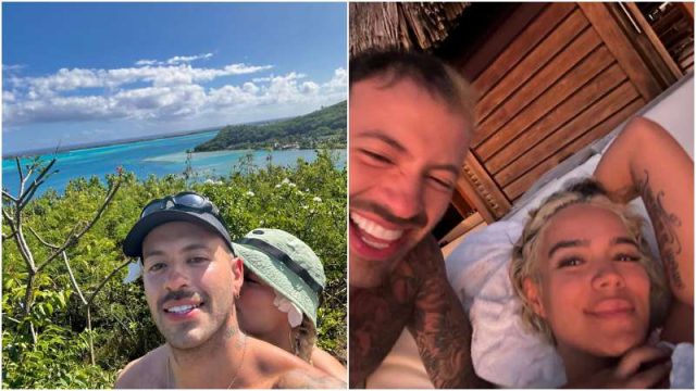 Karol G y Feid derrochan amor desde una paradisíaca isla - Noticias de ...