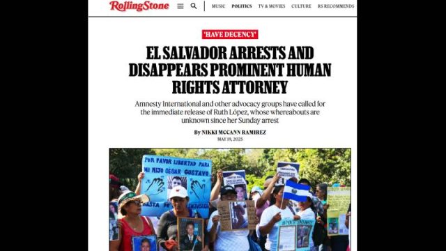 Captura de Ruth López también en la mira de medios internacionales ...