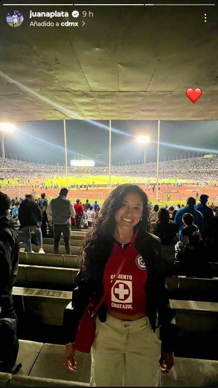 Juana Plata disfrutó a lo grande de la victoria sufrida del Cruz Azul ...