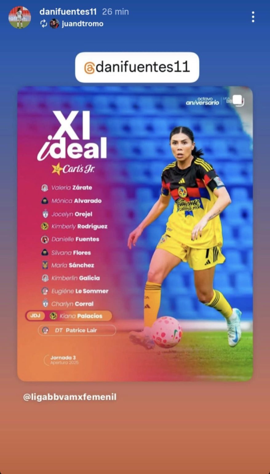 Legionaria Danielle Fuentes, en el once ideal azteca - Noticias de El ...