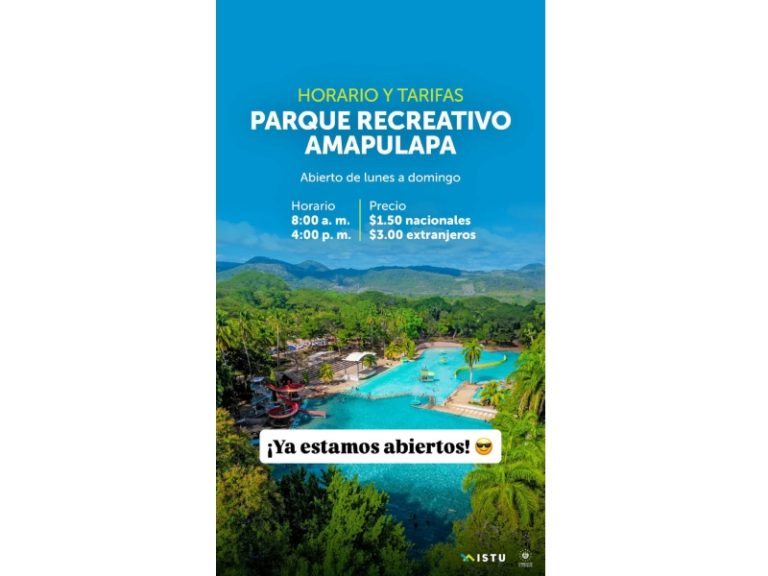 Ya podés visitar el parque recreativo Amapulapa