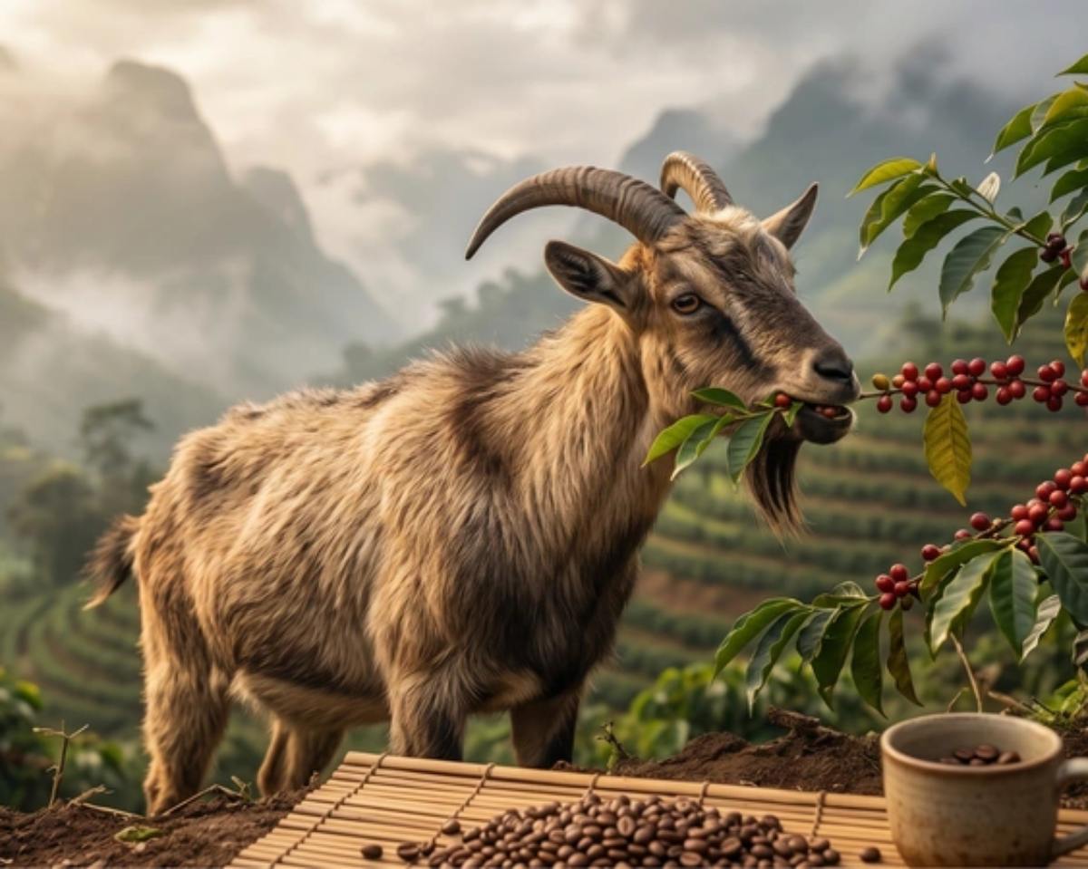 Cabras y un “error” que dio origen al café en el mundo